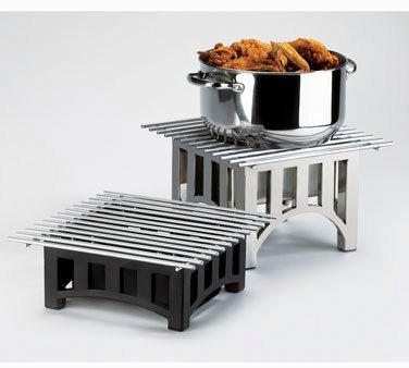 CAL-MIL, Square Alternative Chafer, Mission, 4 inches H, Black - RWS ...