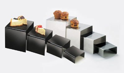 CAL-MIL, Display Riser, Set of 4, Black, Acrylic - RWS-6811 | R.W ...