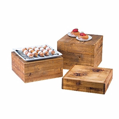 CAL-MIL, Display Riser, 12 inches x 12 inches x 6 inches Madera, Wood ...