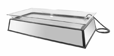 CAL-MIL, Ice Display/Pedestal, 24 inches x 48 inches x 14 inches, 110v ...