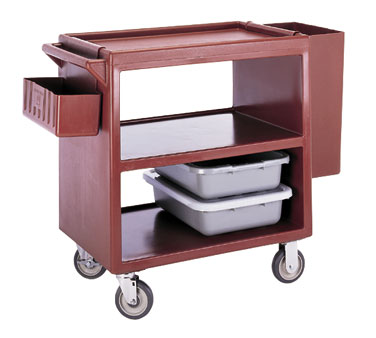 Cambro Service Cart, Open Design, Three Shelves, Polyethylene Exterior ...