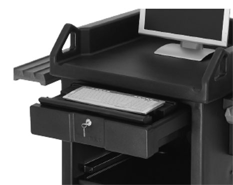 Cambro Versa Cart Keyboard Tray, Black - RWS-67155 | R.W. Smith & Co. your source for Restaurant ...