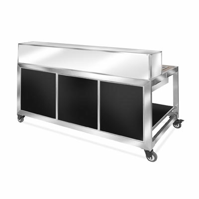 Eastern Tabletop, Hub Buffet Bar Kit, Portable Bar, Black Laminate ...
