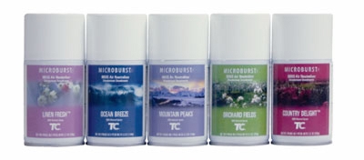 Rubbermaid TC Microburst 9000 Aerosol Air Neutralizer Refill, Fragrance ...