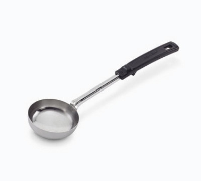 Vollrath Spoodle, 5 oz, Solid, S/S w/Grip 'n Serv Black Plastic Handle ...