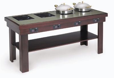 Vollrath Buffet Table w/Induction Warmers, 76 inches x 30 inches, Solid ...