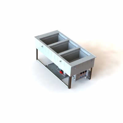 Vollrath Hot/Cold 3 Pan Drop-In Top Mount, Remote Mountable Panel - RWS ...